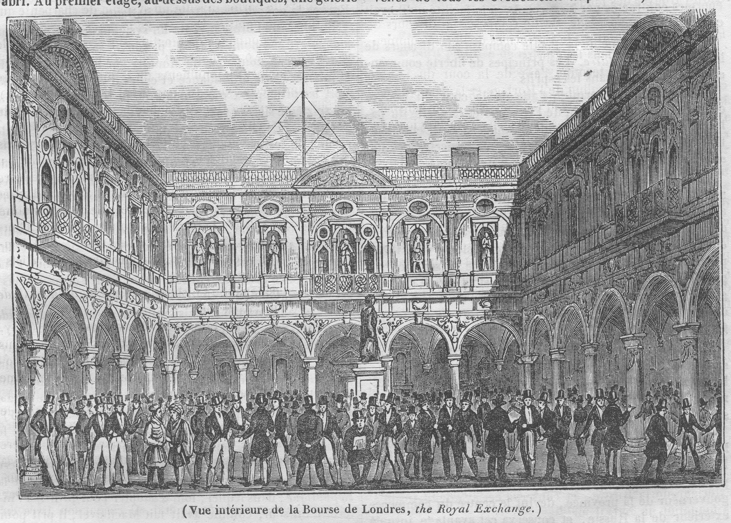 Royal Exchange, London – Old Book Illustrations