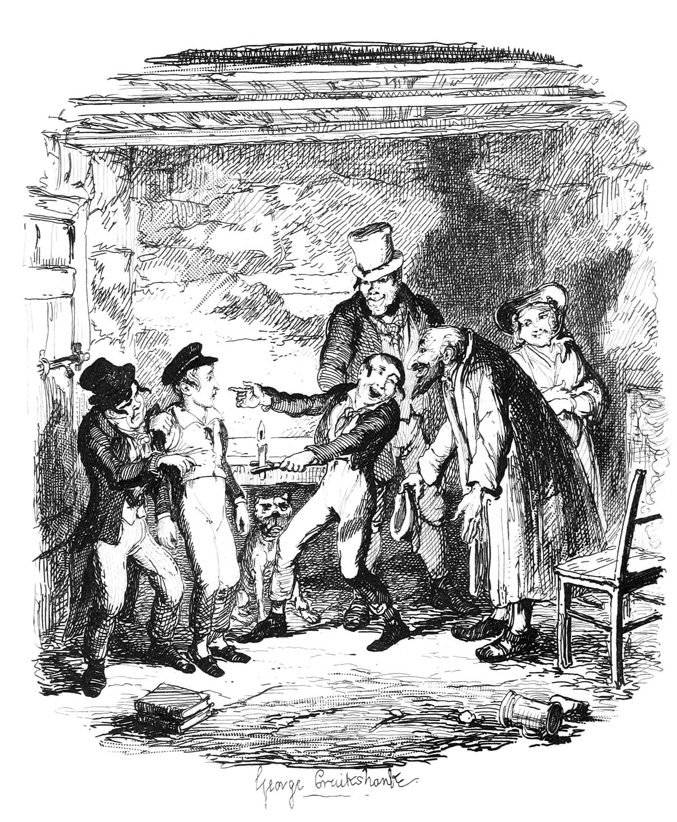 Fagin and the Boys – Old Book Illustrations