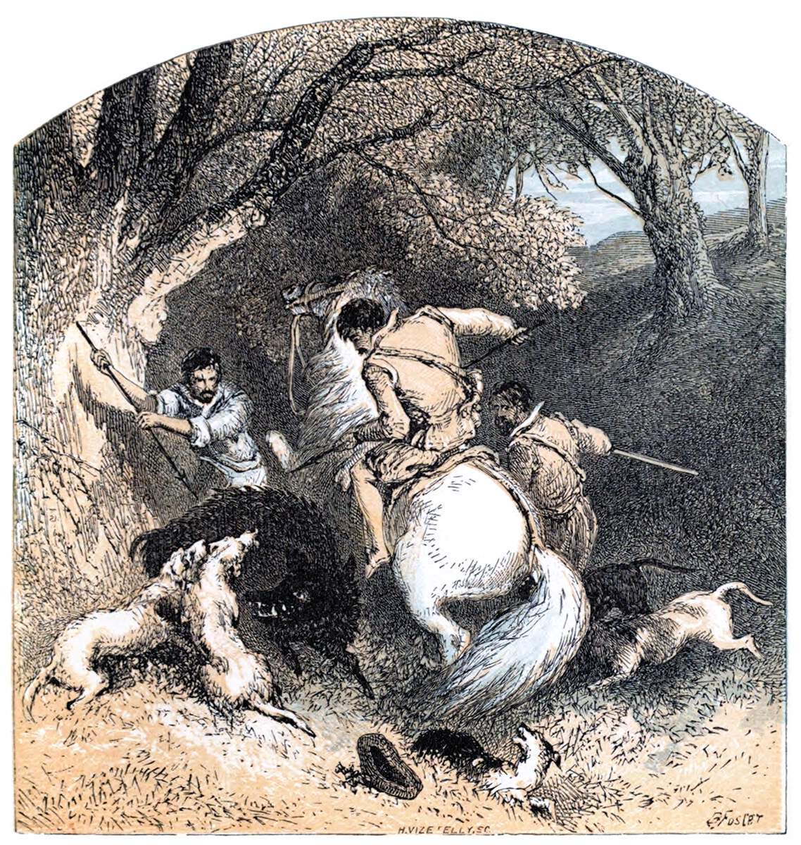 Royal Hunting in France – Old Book Illustrations