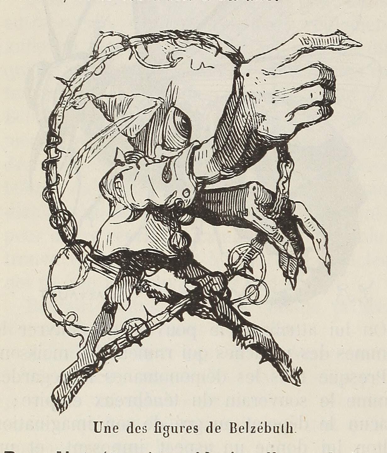 Depiction of Beelzebub – Old Book Illustrations
