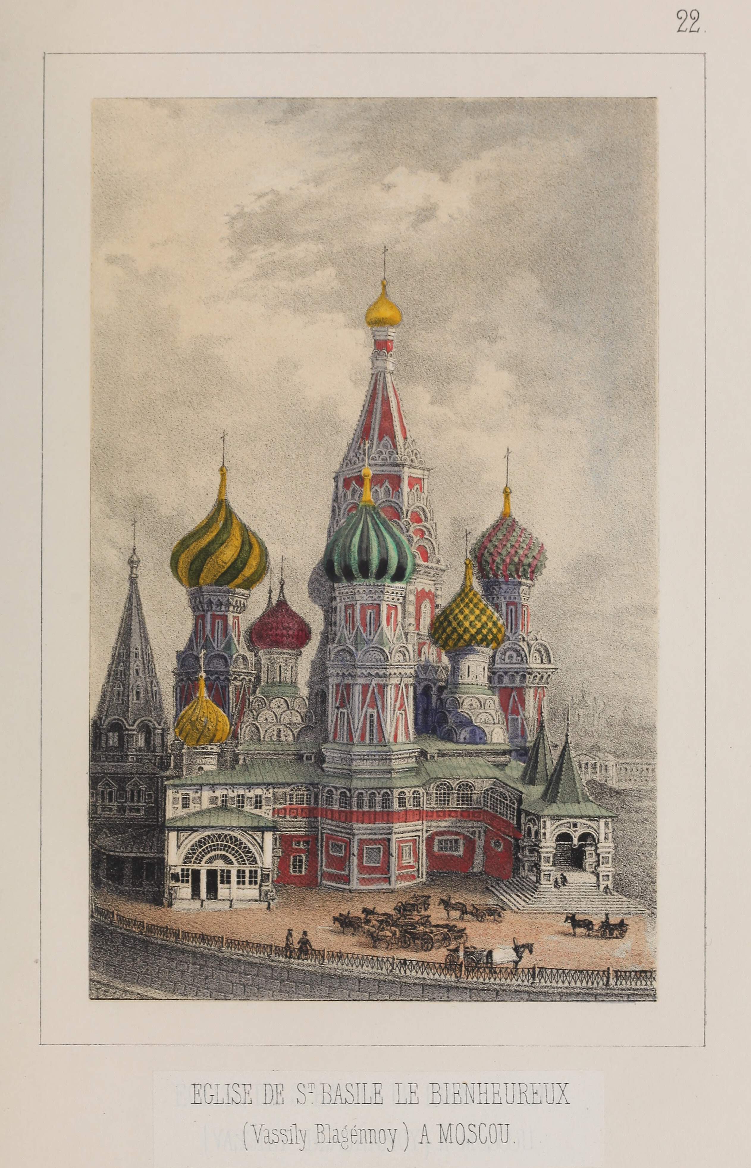 Saint Basil’s Cathedral, Moscow – Old Book Illustrations