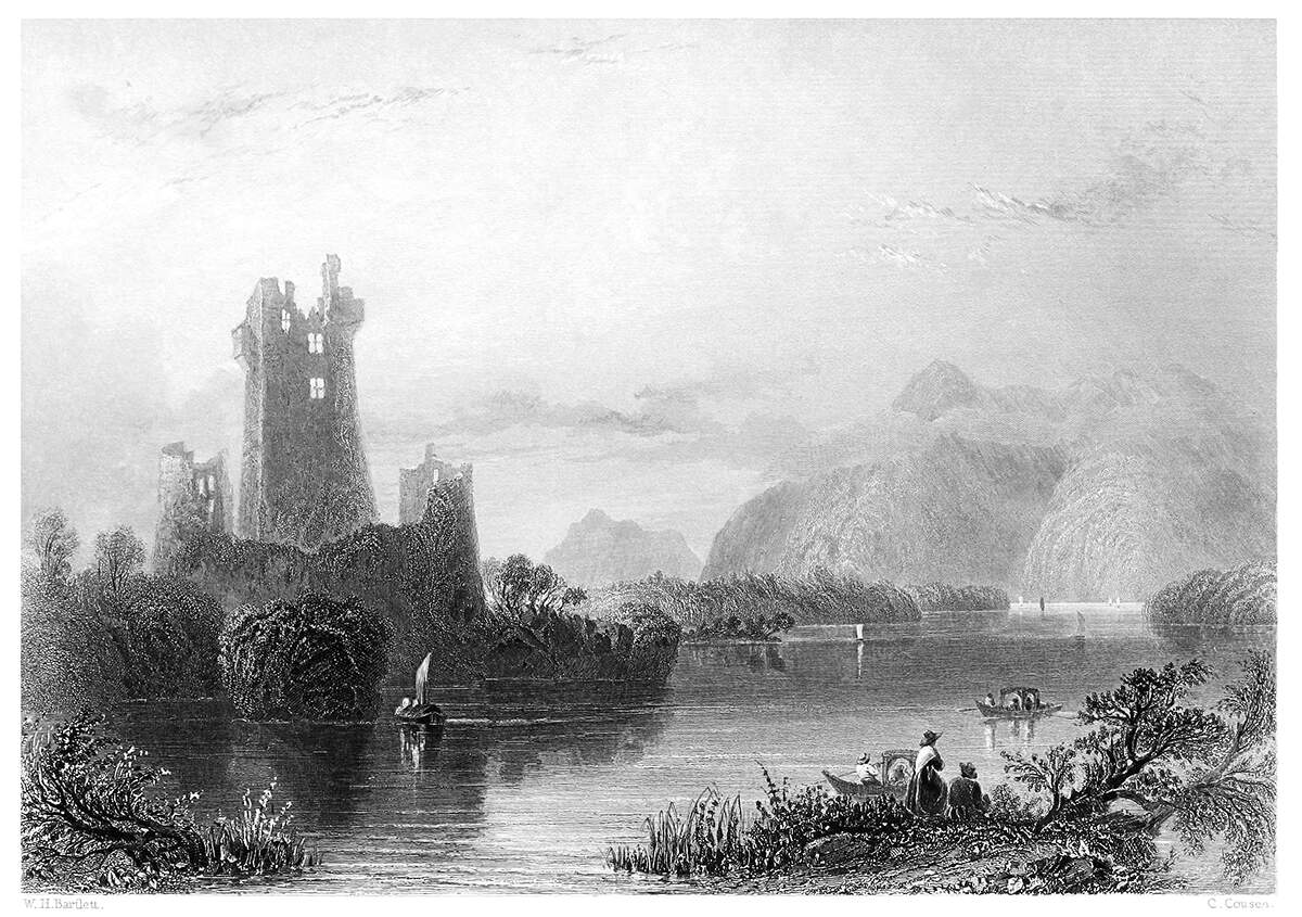 Ross Castle—Killarney – Old Book Illustrations