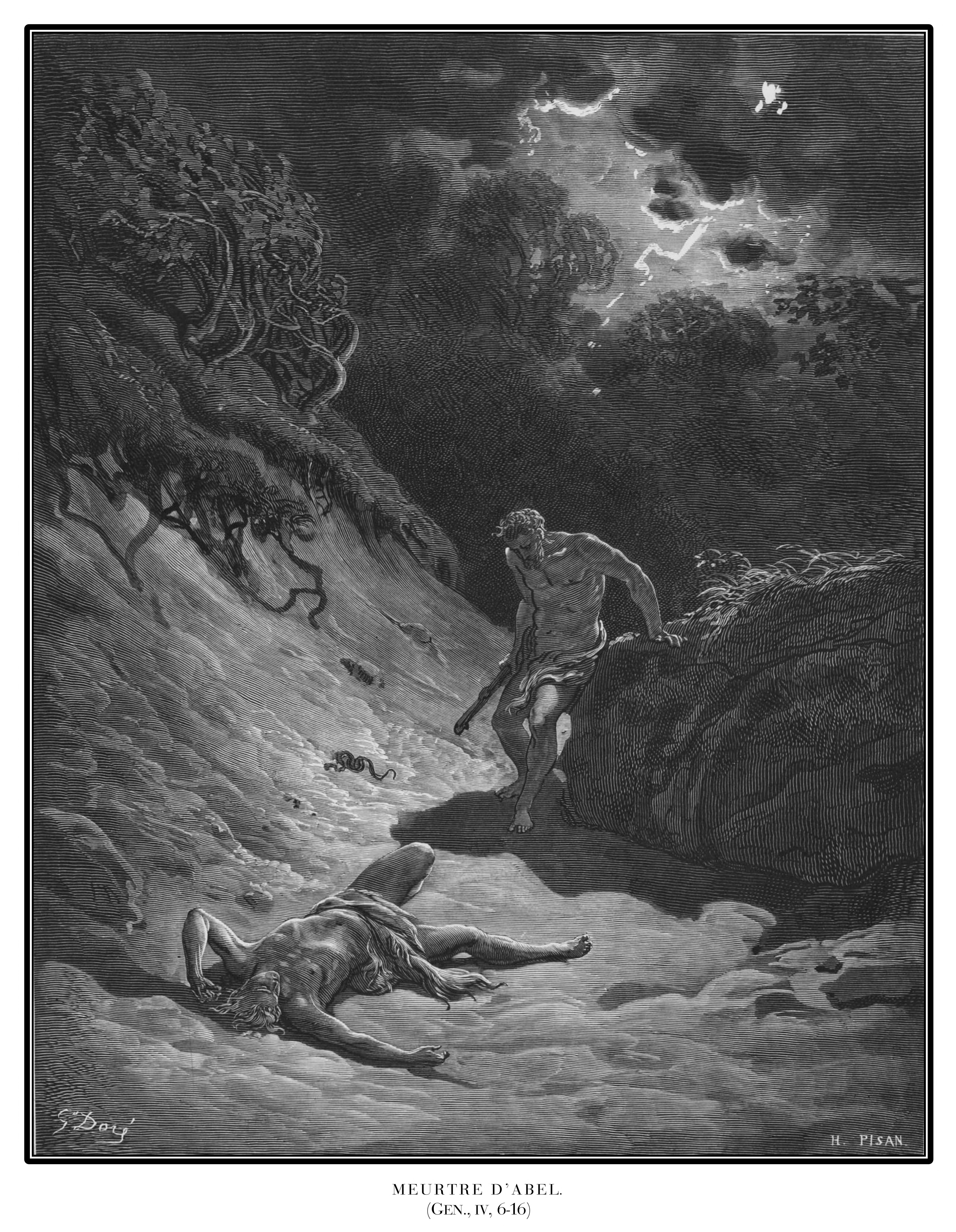 The Murder of Abel – Old Book Illustrations