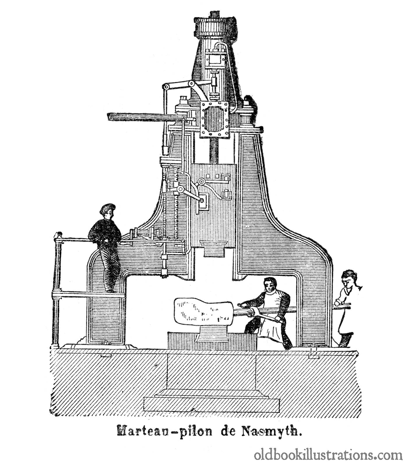 Nasmyth’s Steam Hammer – Old Book Illustrations