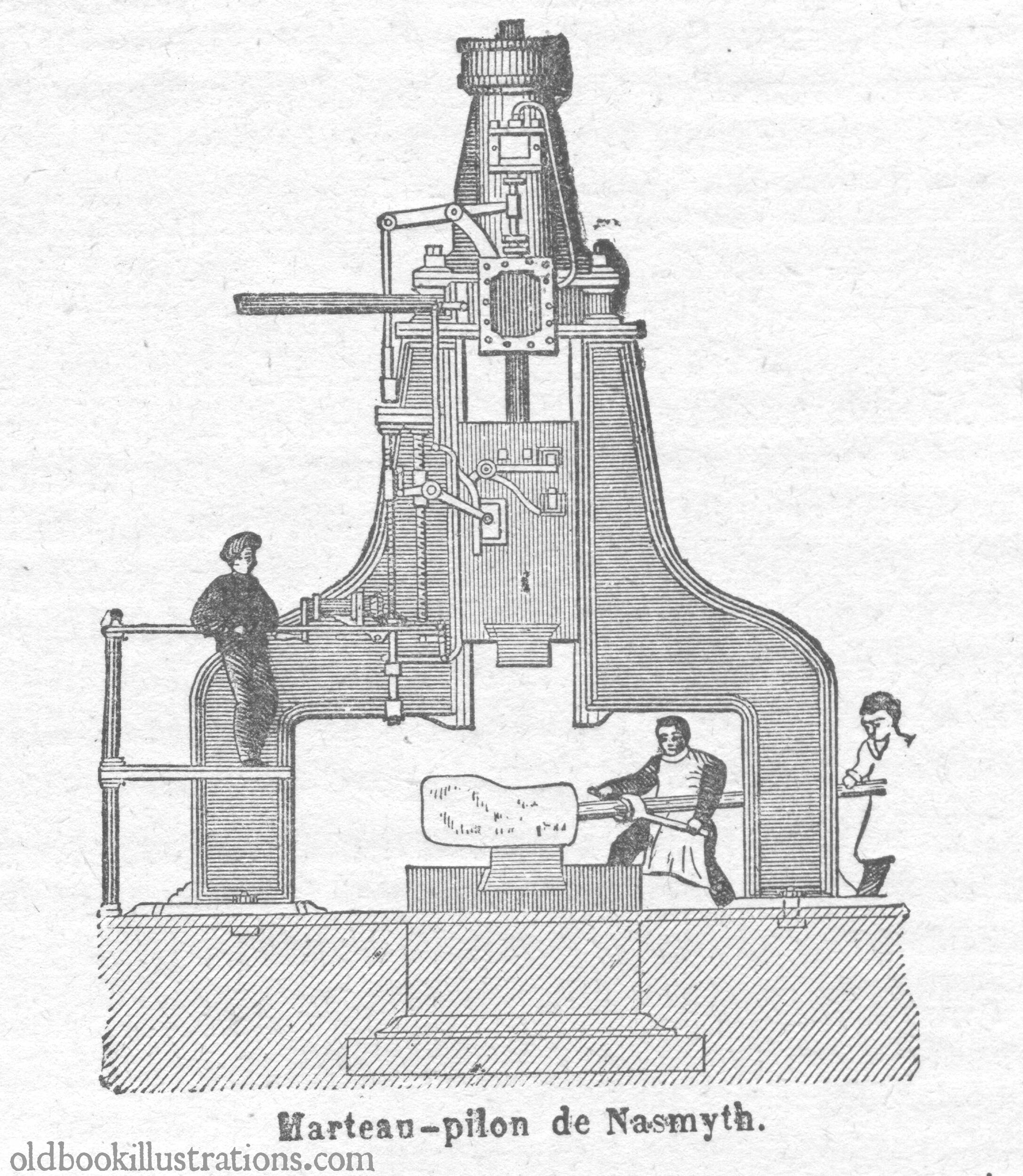 Nasmyth’s Steam Hammer – Old Book Illustrations