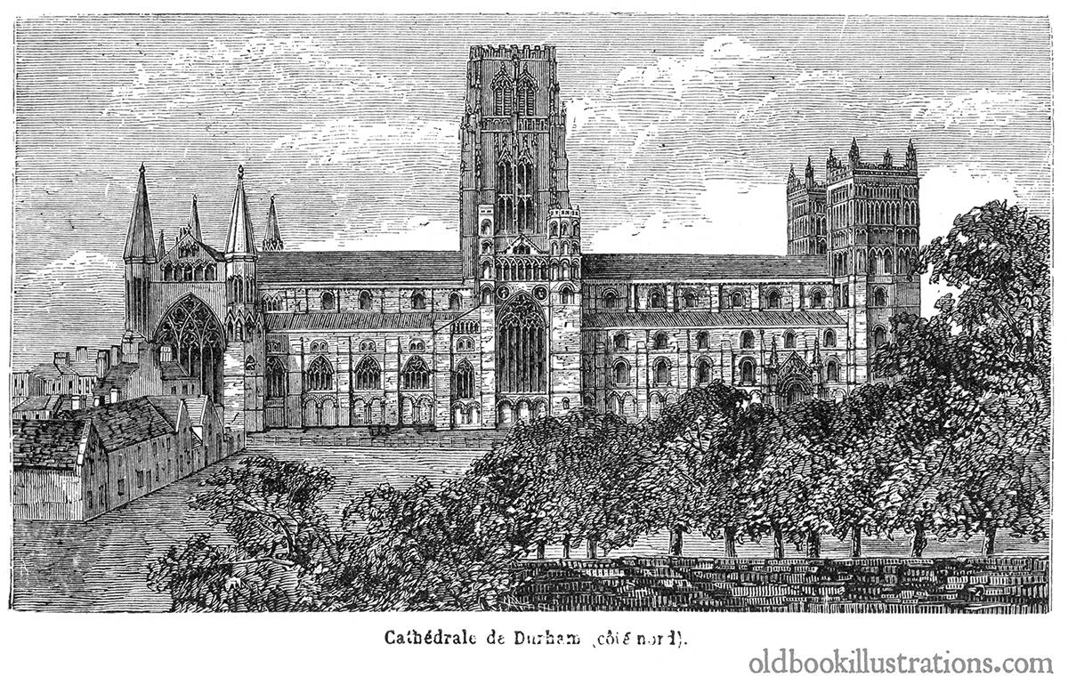 Durham Cathedral – Old Book Illustrations