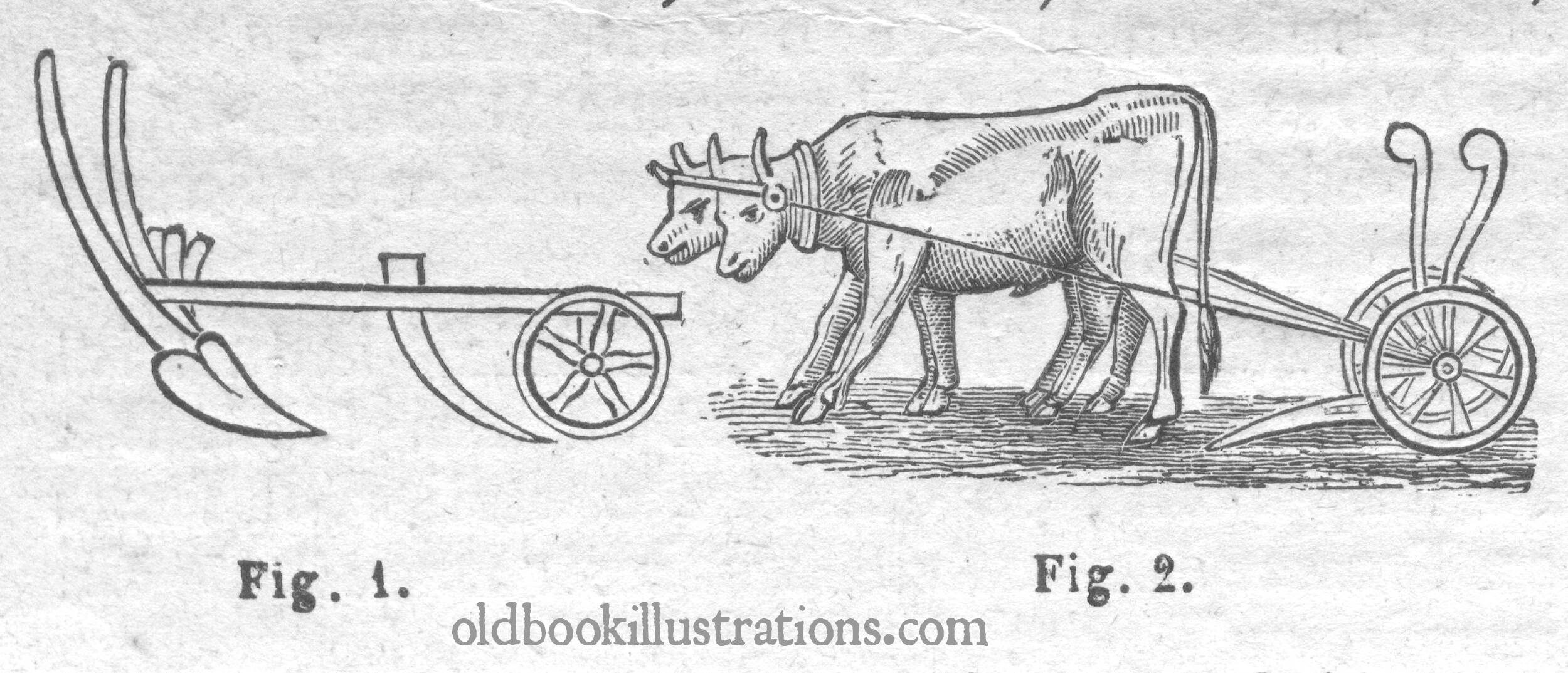 Plows (2) – Old Book Illustrations