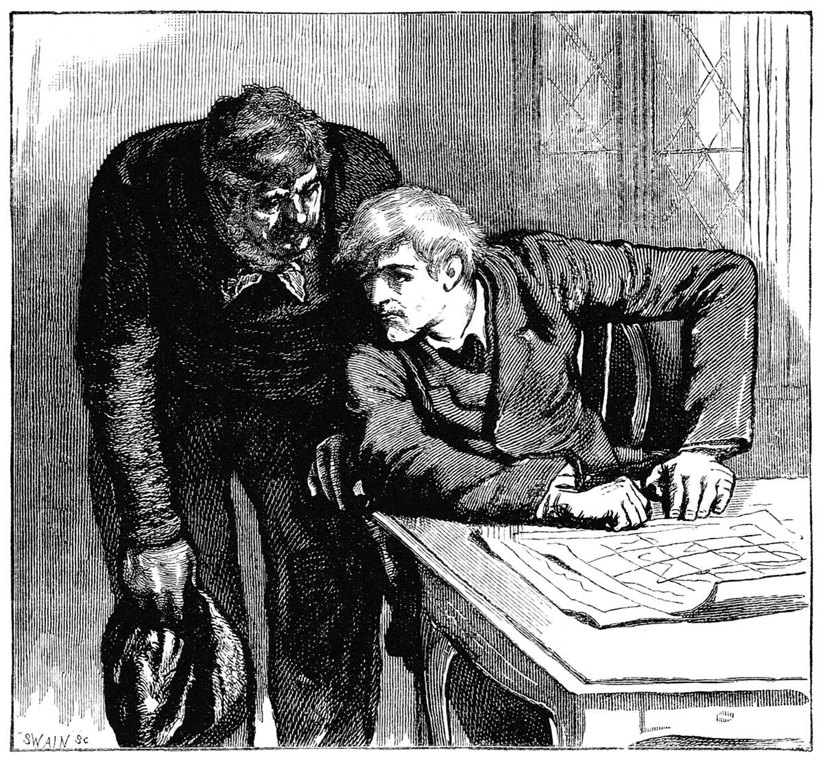 Catch His Ear – Old Book Illustrations