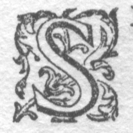 Initial Letter—S – Old Book Illustrations