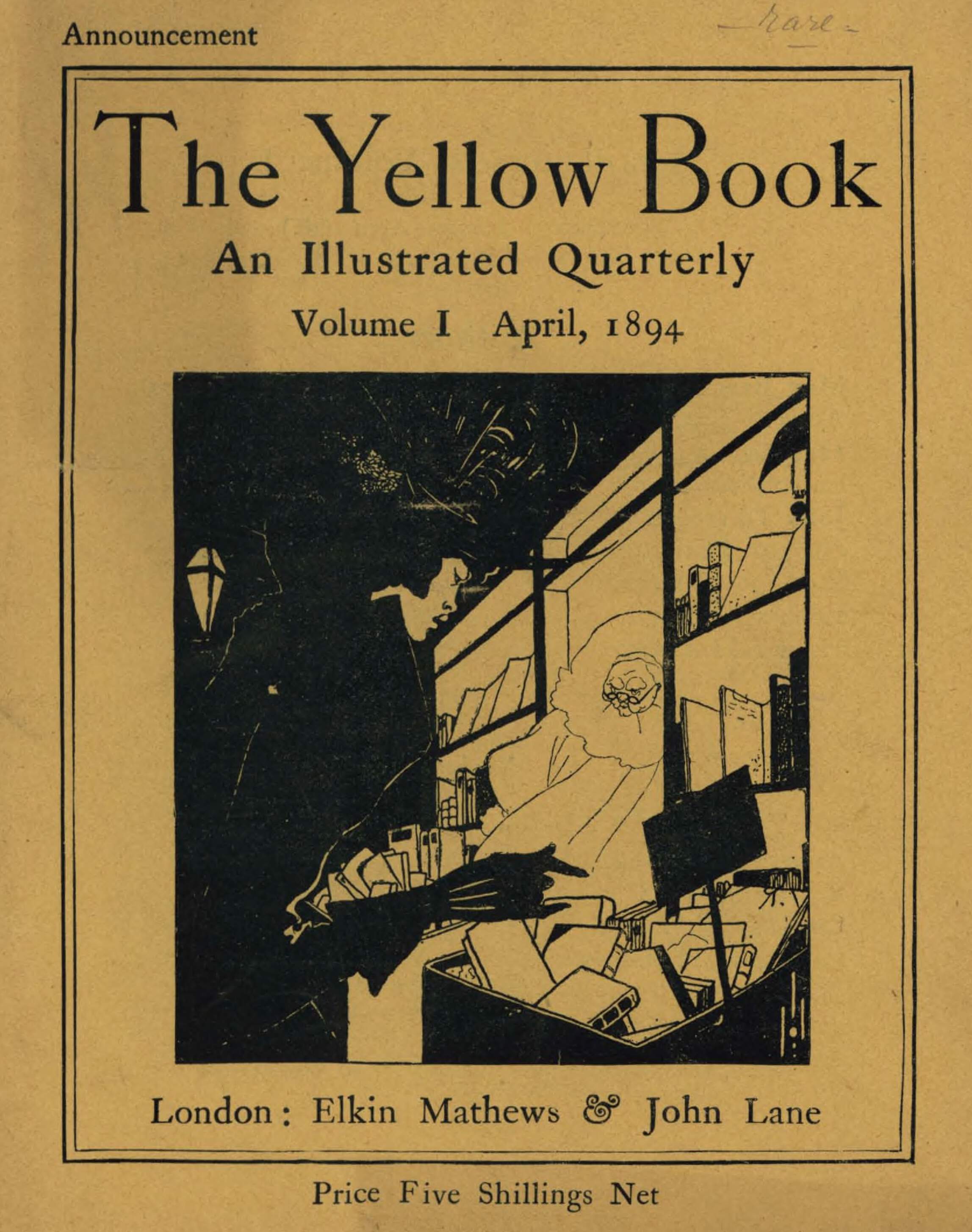 The Yellow Book, Vol. 1—Prospectus – Old Book Illustrations
