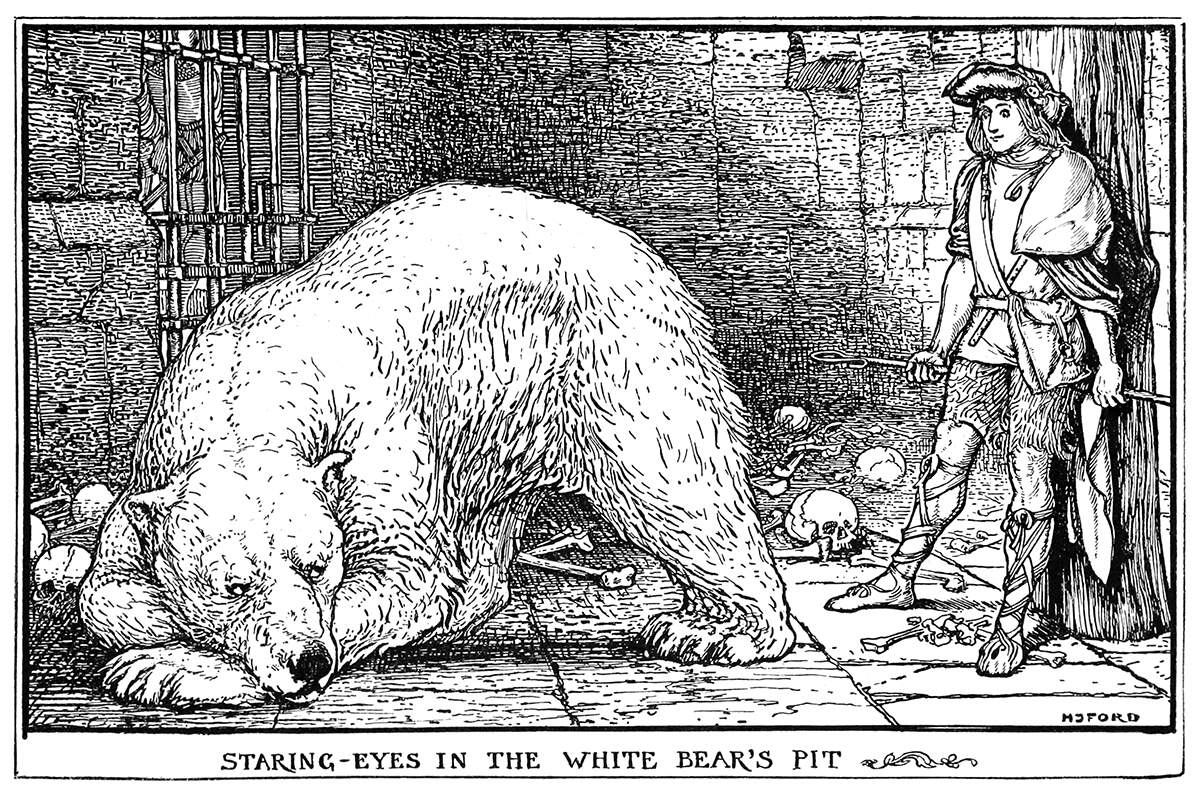 White Bear’s Pit – Old Book Illustrations