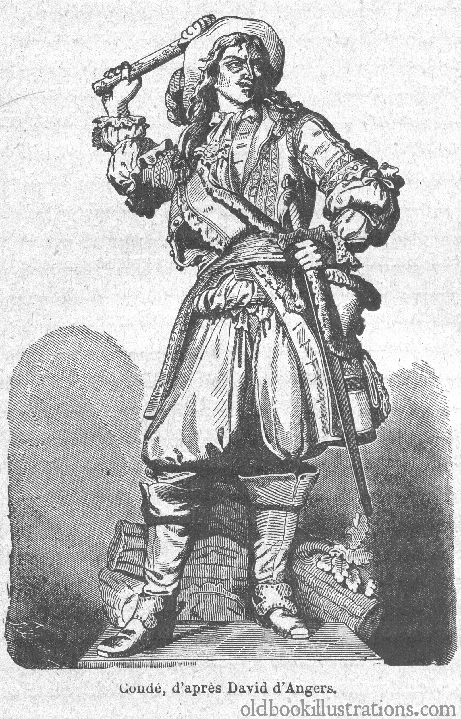 Prince of Condé – Old Book Illustrations