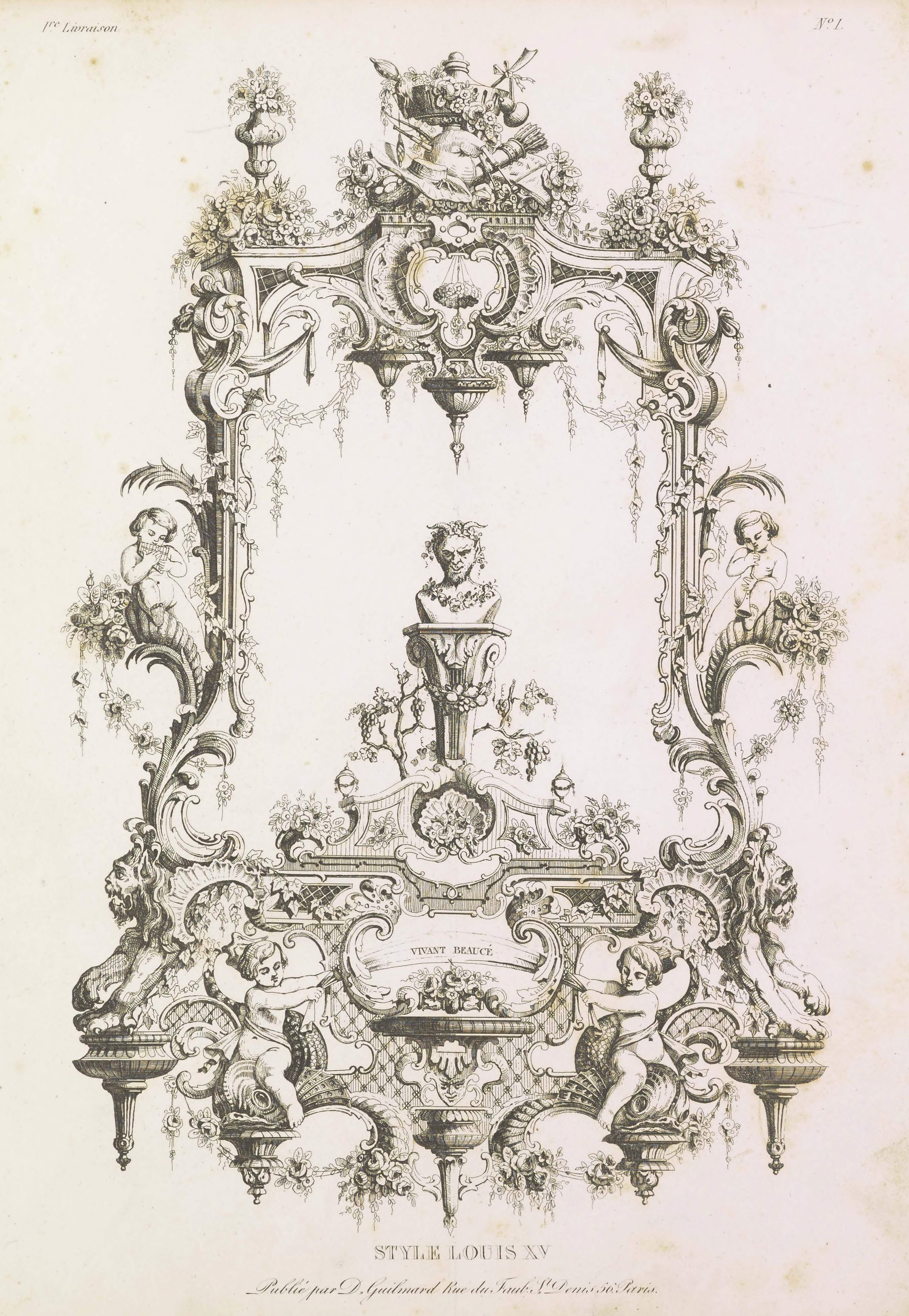 Louis XV Style – Old Book Illustrations