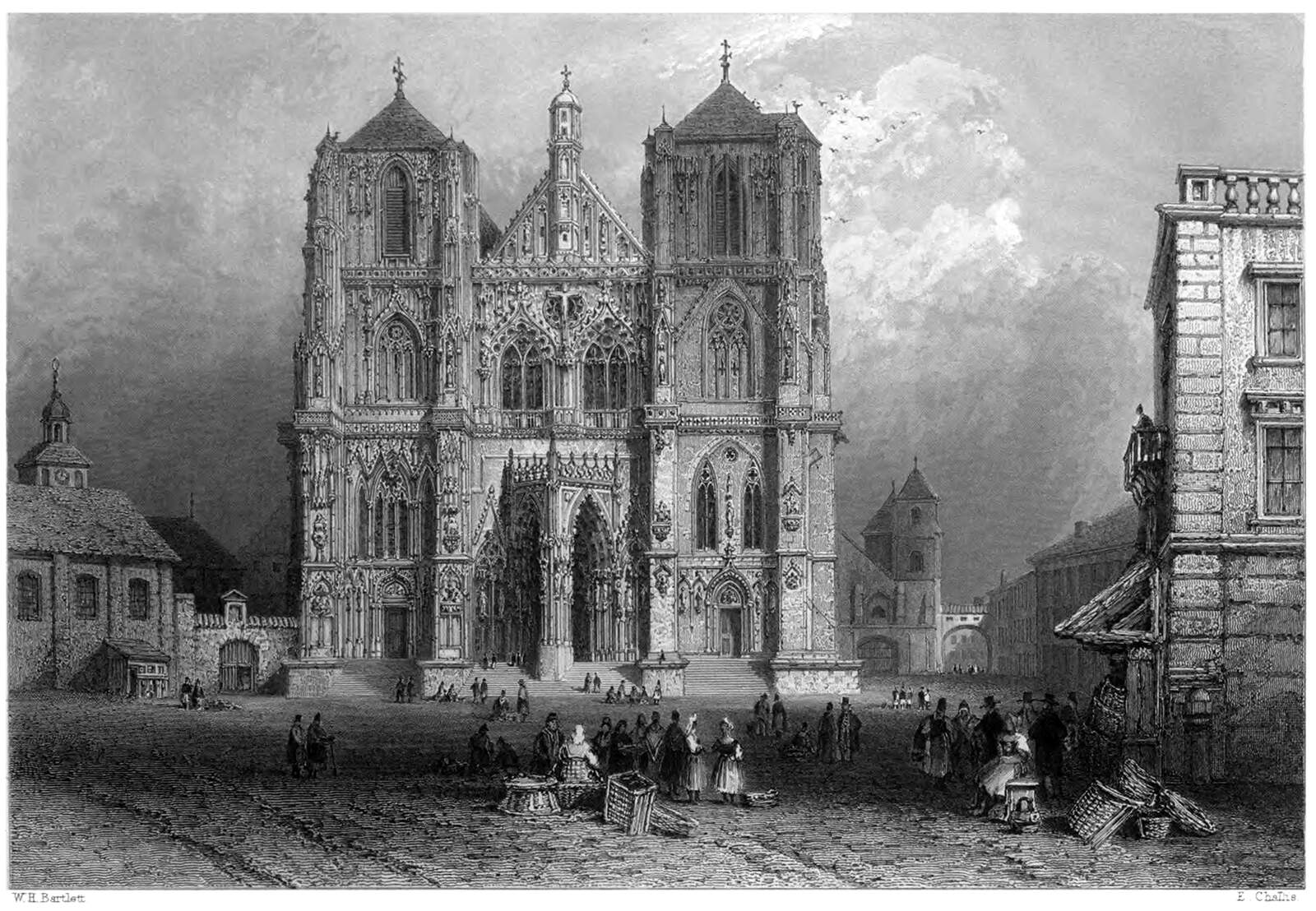 Regensburg Cathedral – Old Book Illustrations