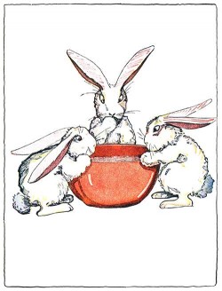 Flopsy, Mopsy, and Cotton-Tail – Old Book Illustrations